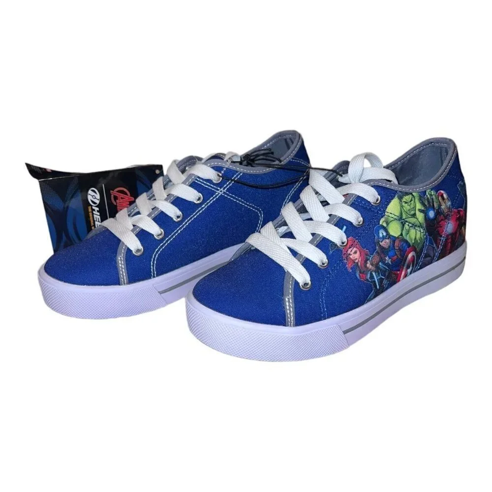 Heelys | Shoes | Heelys Youth Blue Marvel Avengers Low Top Lace Up ...
